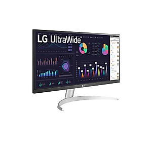 LG UltraWide FHD 29-Inch Computer Monitor 29WQ600-W, IPS with HDR 10 Compatibility, AMD FreeSync, and USB Type-C, White/Silver
