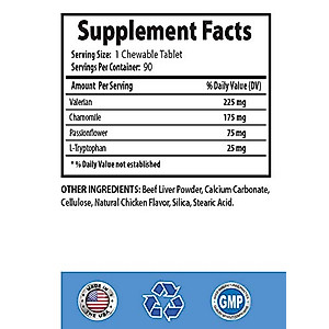 I LOVE MY PETS LLC pet Calming cat - PET Relaxant - Powerful Anxiety Relief - Healthy Chews - tryptophan for Cats - 90 Treats (1 Bottle)