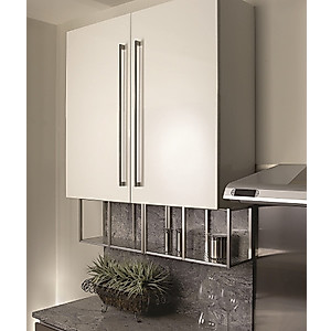 Richelieu Hardware BP446600195 23 5/8-inch (600 mm) Center-to-Center Brushed Nickel Modern Cabinet and Drawer Pull Handle for Kitchen, Bathroom, and Furniture