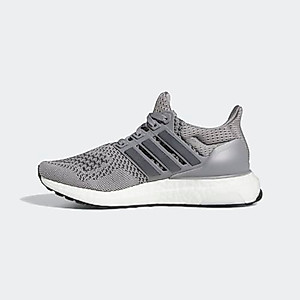 adidas Ultraboost 1.0 Running Shoe, Grey/Grey/Black, 4 US Unisex Big Kid