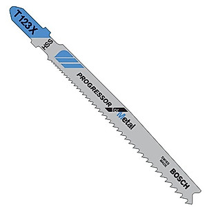 Bosch T-123X Jigsaw Blade for Metalworking, Set of 3