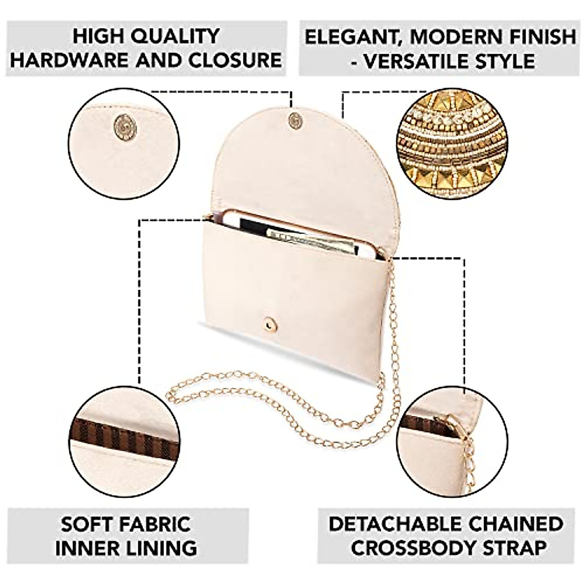 Aheli Indian Clutch Purses Women Wedding Handmade Evening Handbags Party Bridal Clutch