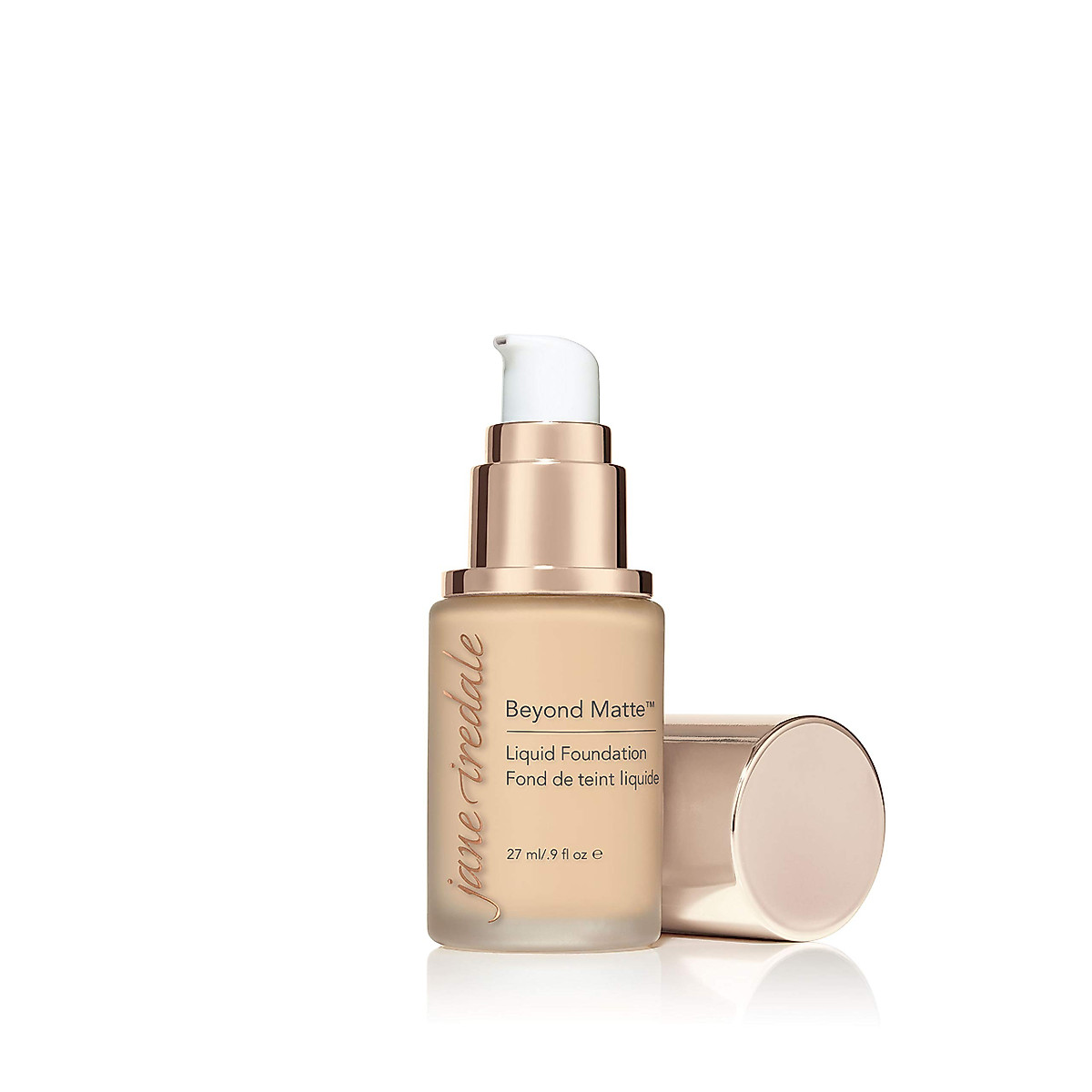 jane iredale Beyond Matte 3-in-1 Liquid Foundation, Long-wear, Buildable Coverage, Vegan, Clean, Cruelty Free, Semi Matte Finish, M6