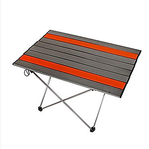 LIRUXUN Folding Table Portable Outdoor Folding Tables Slim Lightweight Small Family Table Suitable for Fishing，Picnic，Camping and Trave (Size : Small)