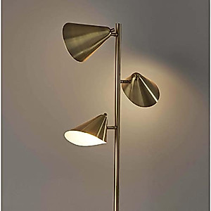 Adesso 4248-21 Hawthorne 68 inch 40.00 watt Antique Brass Tree Floor Lamp Portable Light