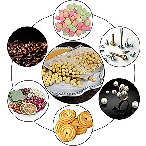 Resealable Mylar Bags | 100 Pcs 5 X 7 Inch | Smell Proof Ziplock Bag Heat Seal Cute Packaging Foil Food Bags Sealable Large Front Clear Plastic Silver for Storage Candy Beef Jerky Jewerly Product