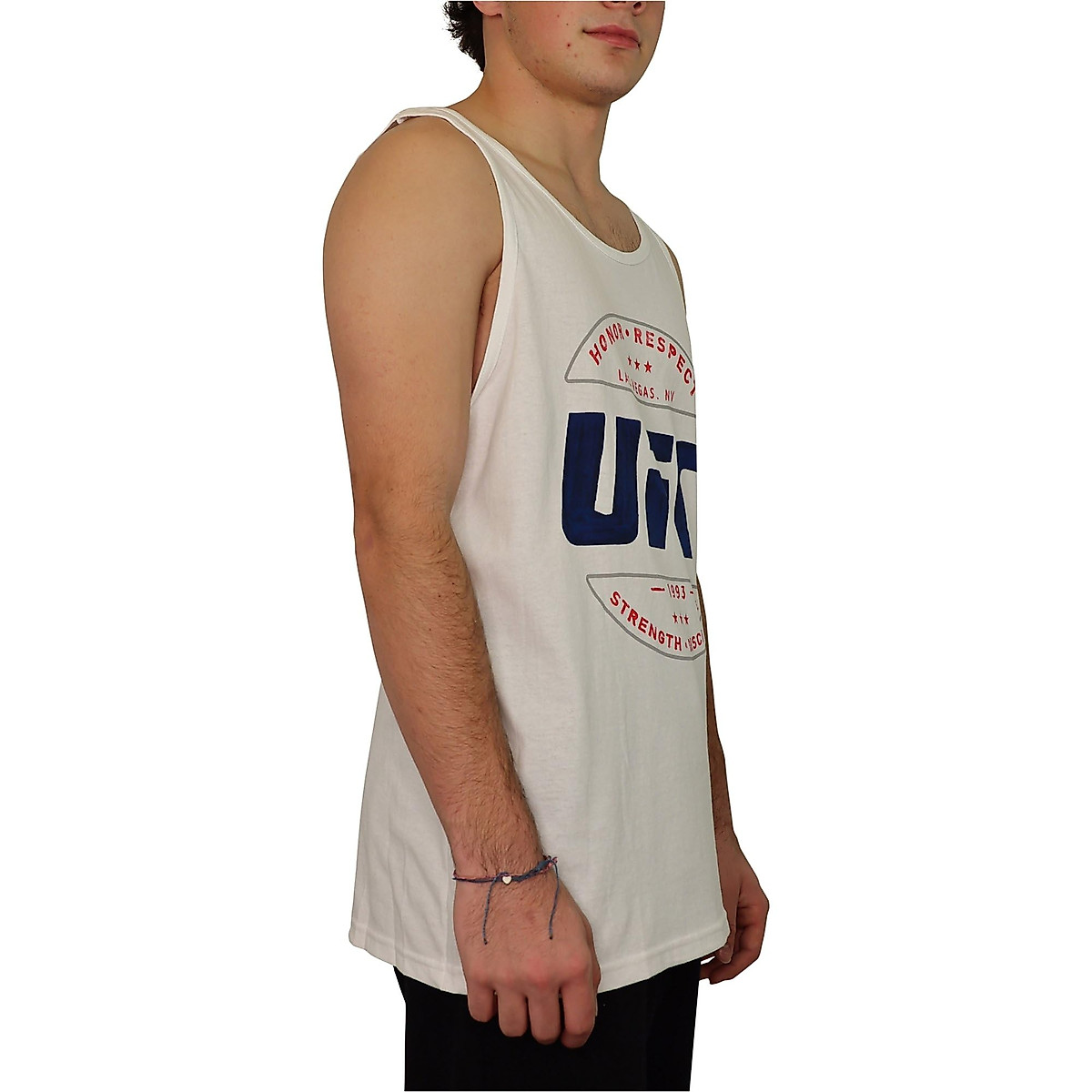 Reebok Mens Las Vegas, NV 1993 Tank Top, White, Large