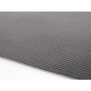 KAF Home Ribbed Door Mat, Durable Indoor Outdoor Entry Way Rug, Mud-Rooms, High Traffic Areas, Garages, Storefronts and Everyday Home Use, Gray Black