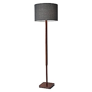 Adesso Home 4093-15 Transitional One Light Floor Lamp from Ellis Collection in Bronze/Dark Finish, Walnut