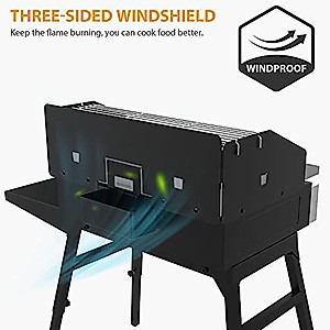 AJinTeby Wind Screen Blackstone Wind Guards Compatible with Blackstone 22" Griddle and Stainless Steel Grill Warming Rack, Grill Parts Accessories for Blackstone Griddle