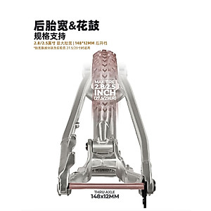 HIMALO Full Suspension MTB Boost Frame 148 * 12MM Thru Axle for AM Endure 27.5 29inch Bicycle Frame Trail Enduro Aluminium Alloy MTB Frame AM All Mountain (29 * 19)