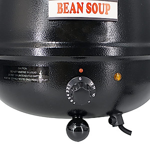 CMI Commercial Countertop Food Kettle Warmer and Soup Kettle Warmer Food Warmer with Stainless Steel Pot-11 Qt,Black,120V/600W