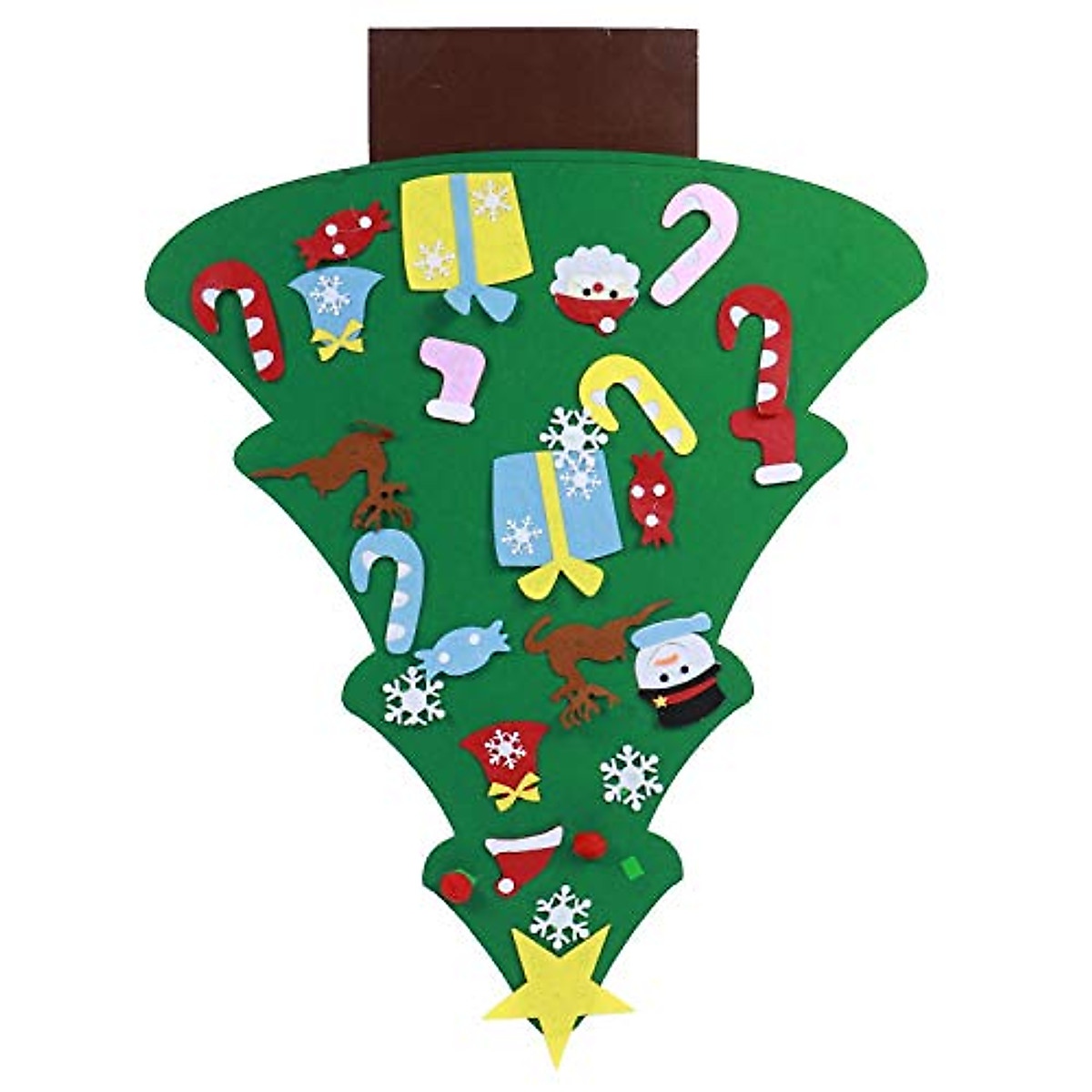 CUIFATI Felt Christmas Tree, DIY Game Could Show Kids Creativeness, Made Felt Fabric, DIY Christmas Tree with 27pcs Ornaments
