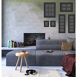 Bivitre Trading Card Display Frame - Wall Mount Baseball Card Display Case with UV Protection Magnetic Card Holder for 5 Standard Cards, Display for Basketball Football Hockey Pokemon MTG Yugioh