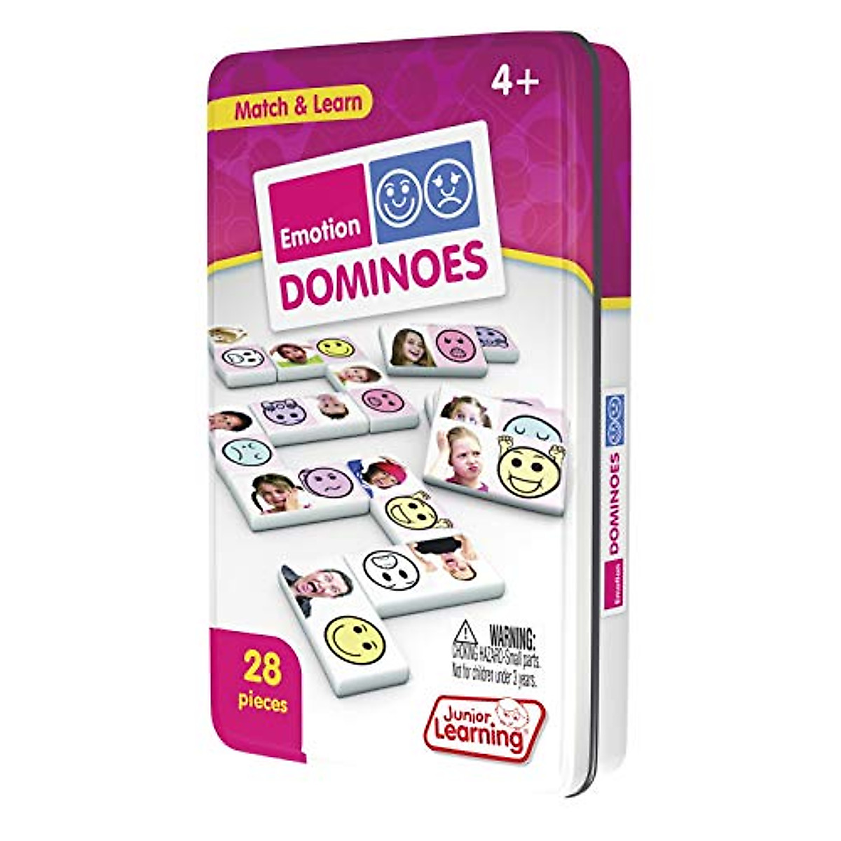 Junior Learning Emotion Dominoes,4.7 x 1.5 x 7.8 inches