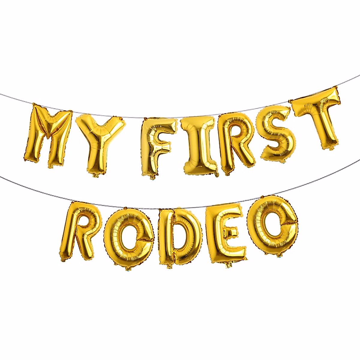 My First Rodeo Party Decoration My First Rodeo Birthday Party Supplies My First Rodeo Banner My First Rodeo Balloons My First Rodeo Backdrop (MY FIRST RODEO Gold)