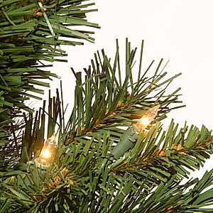 National Tree Company Pre-lit Artificial Mini Christmas Tree | Includes Small Lights and Cloth Bag Base | Majestic Fir - 2 ft