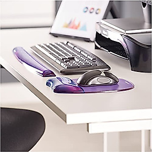 Fellowes 91437 Gel Crystals Keyboard Wrist Rest, Purple