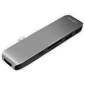 LogiLink UA0301 USB-C 6in1 Multifunctional Data Hub