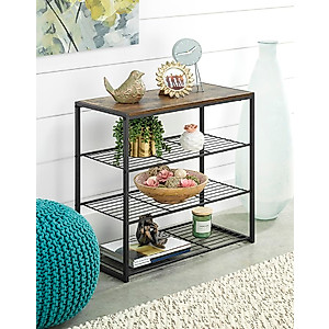 Whitmor Modern Industrial 4-Tier Storage Shelves