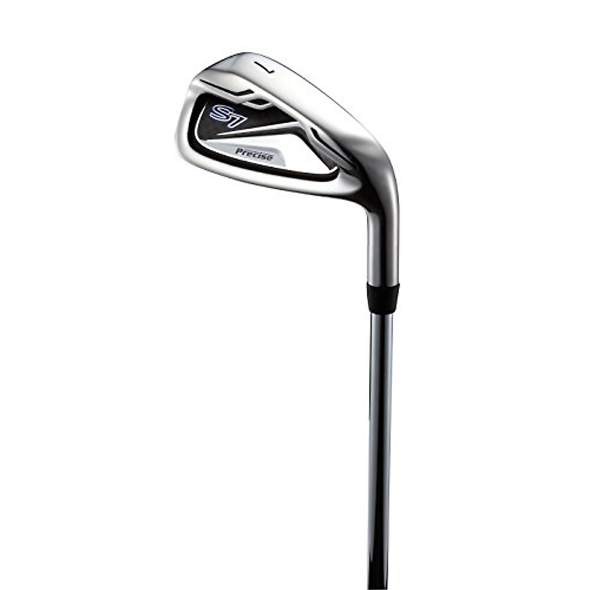 18 Piece Men's Complete Golf Club Package Set With Titanium Driver, #3 & #5 Fairway Woods, #4 Hybrid, 5-SW Irons, Putter, Stand Bag, 4 H/C's (Blue, Regular Size)