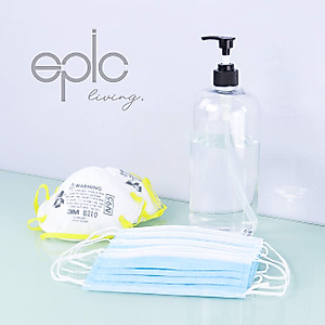 2 Pack Empty Pump Bottles - Plastic Pump Dispenser Bottle With Black Pump, Gift Box, And Collapsible Funnel For Hair Shampoo, Conditioner, Hand Soap, Laundry Detergent, And Hand Lotion