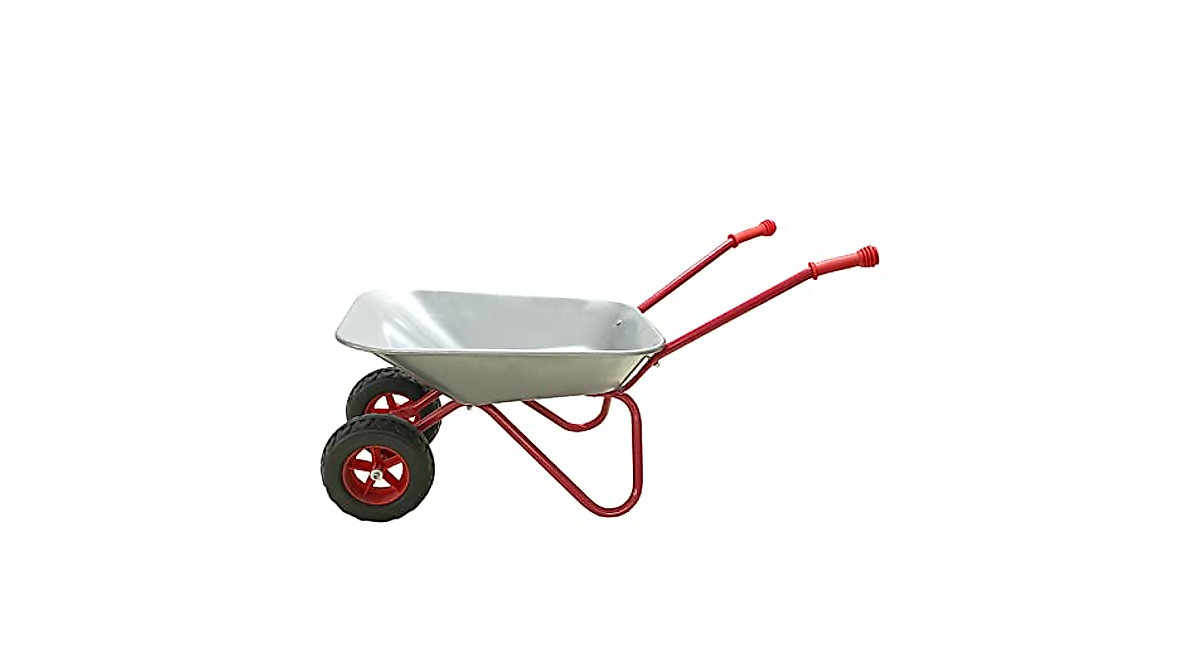 Kid Wheelbarrow for Kids – Durable Metal Garden Toy for Outdoor Play