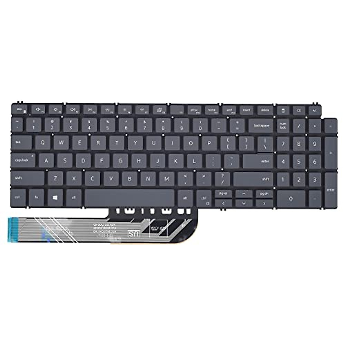 Replacement Keyboard for Dell inspiron 15 3501 3502 3505 5502 5505 5508 5584 5590 5593 5594 5598, inspiron 15 7501 7506 7590 7591 7706 7790 Laptop with Backlit Black US Layout