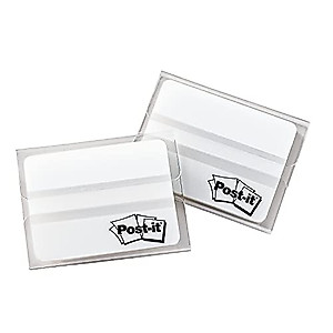 Post-It 686F50wh Durable Filing Tabs, 2-Inch X1-1/2-Inch, 50/Pk, Solid White