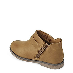 Gymboree, and Toddler Girls Faux Leather Booties,TAN,2