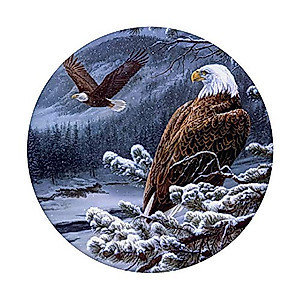 Eagle Bald Americain Eagles lovers Gift PopSockets Grip and Stand for Phones and Tablets