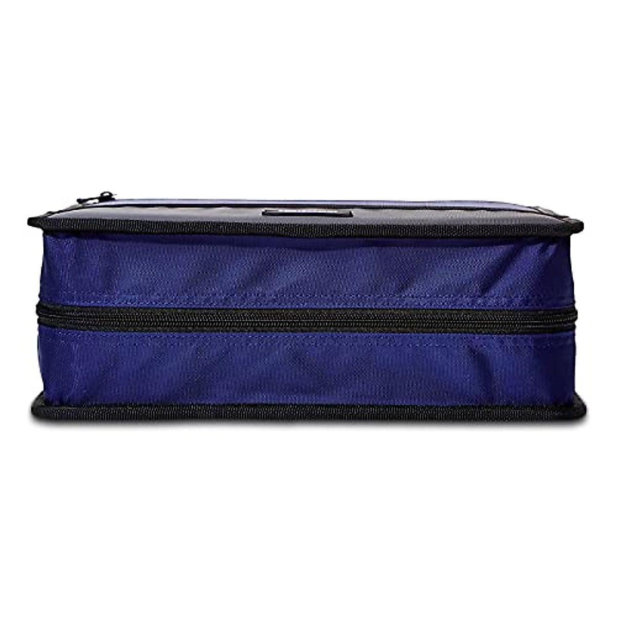 Amazon Basics 3-Ring Binder with Zipper - O-Ring, 3 Inch, Blue