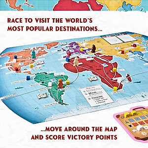 Trekking The World - The Award-Winning Board Game for Family Night | Explore The Wonders of The World | Perfect for Kids & Adults | Ages 10 and Up
