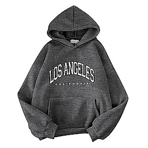 saved for later items San Francisco Est1786 Hoodies for Teen Girls California graphic Oversized Hoodie Y2K Design (4-Dark Gray, XXXL)