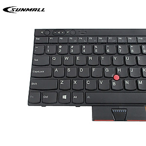 SUNMALL New Laptop Keyboard Replacement with Pointer(no Backlit) Compatible with Lenovo IBM ThinkPad T430 T430S T430I X230 X230T X230I T530 W530 (Not Fit T430U X230S)