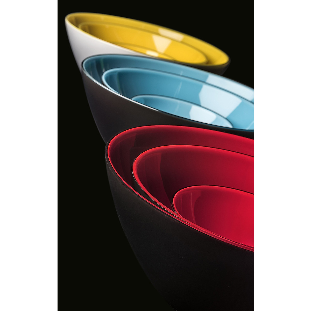 Guzzini My Fusion Large Bowl, BPA-Free Shatter-Resistant Acrylic, 9-3/4 inch Diameter, Ideal for Serving Main Dishes, Salads and Snacks, Mocha, Kiwi