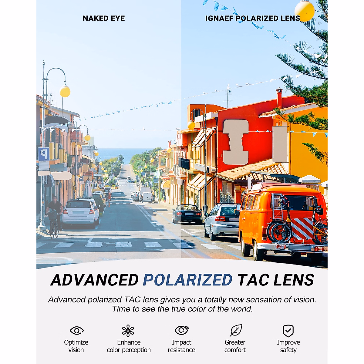 IGnaef Fit Over Glasses Sunglasses for Men Women Polarized Wrap Around Sunglasses to Wear Over Glasses with UV Protection