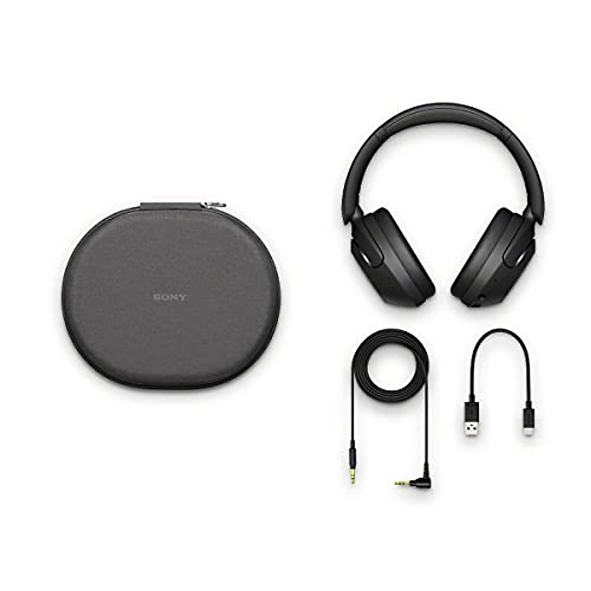 Sony WH-XB910N EXTRA BASS Noise Cancelling Headphones, Wireless Bluetooth Over the Ear Headset with Microphone and Alexa Voice Control, Black