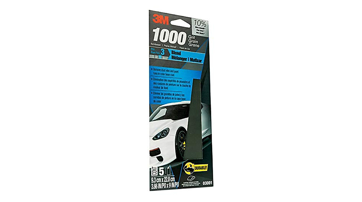 3M Wetordry Sandpaper 1000 Grit – Perfect for Auto Body Finishing