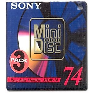 Sony Recordable Mini Disc - 74 Minutes (3 Pack)