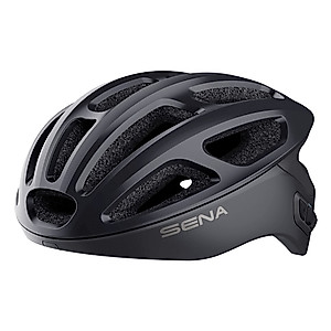 Sena R1 Smart Cycling Helmets (Matte Black and Electric Tangerine)