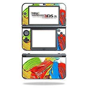 MightySkins Skin Compatible with New Nintendo 3DS XL (2015) Case wrap Cover Sticker Skins Paint Strokes