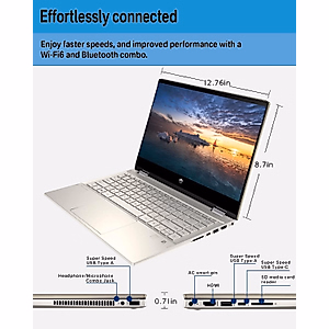 HP Pavilion x360 2-in-1 Laptop, 14 inch FHD Touch Screen, Intel Core i5-1135G7, Windows 11 Pro (16GB RAM | 512GB SSD)