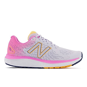 New Balance Women's Fresh Foam 680 V7 Running Shoe, Libra/Vibrant Pink/Night Sky, 8