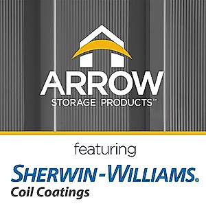 Arrow Classic Metal Shed, 14 x 14, Charcoal