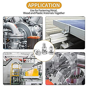 Hex Bolts Assortment Kit, VIGRUE 212PCS/53 Sets 1/4-20 5/16-18 3/8-16 Heavy Duty Bolts Screws Nuts Flat Spring Washers, Includes 10 Common SAE Sizes, 304 Stainless Steel