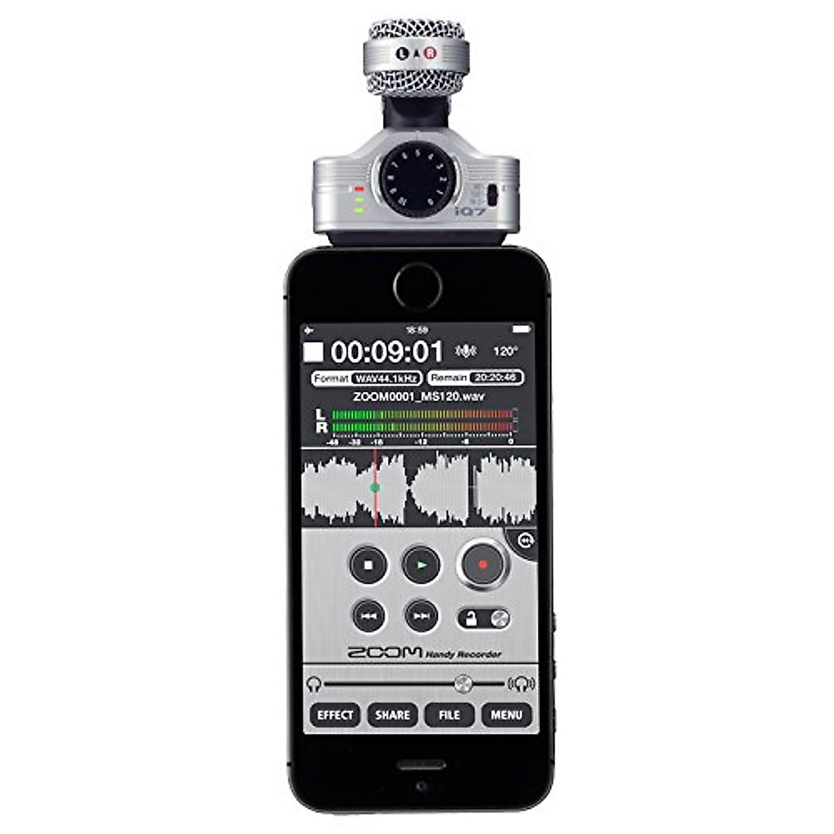 ZOOM iQ7 MS Stereo Microphone for iPhone/iPad/iPod touch