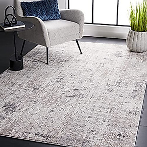 Safavieh Vogue Collection 9' x 12' Grey/Ivory VGE154F Modern Contemporary Abstract Area Rug