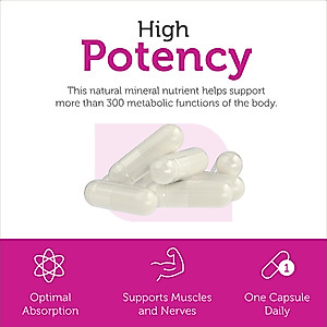 Zahler - Magnesium Supplement Capsules 200 mg (120 Count) Certified Kosher Bioactive Magnesium Citrate for Max Absorption - Natural Magnesium Mineral for Men & Women - Best Magnesium Supplements