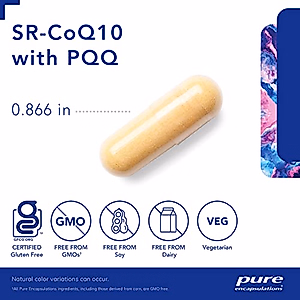 Pure Encapsulations SR-CoQ10 with PQQ | Supplement to Support Antioxidants, Cognitive, Mitochondrial, and Cardiovascular Health* | 60 Capsules